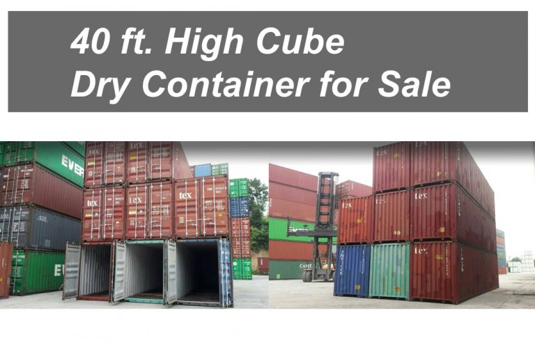40 ft High Cube Dry Container Sale : ThaiReefer Group