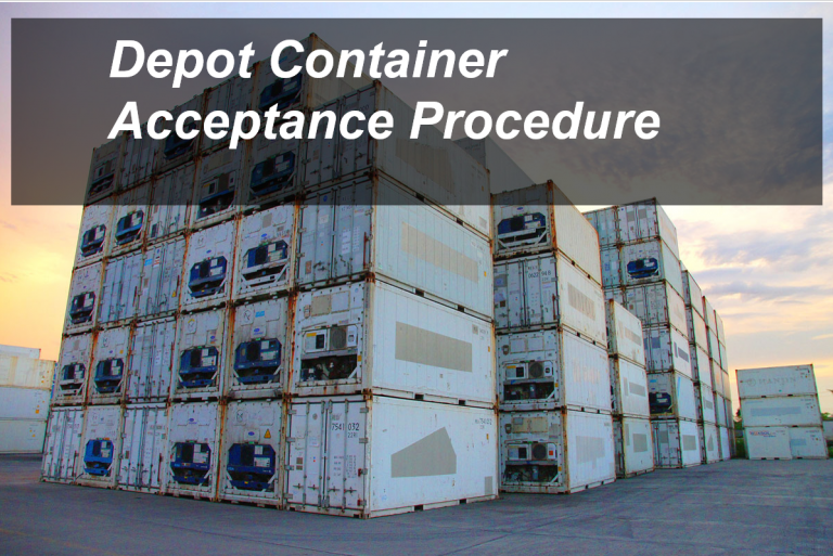 Depot Container Acceptance Procedure : ThaiReefer Group